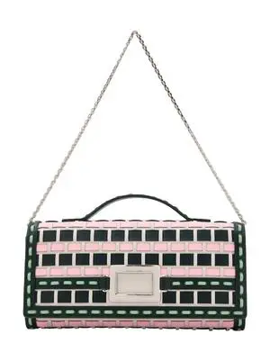 ROGER VIVIER Belle Vivier Leather Clutch - Multi