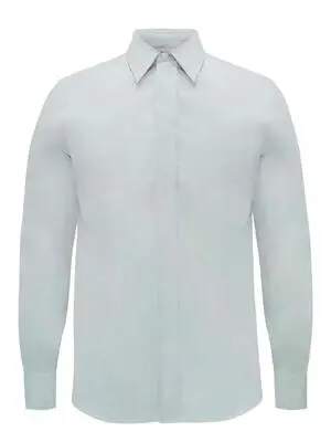 Alexander McQueen Concealed Placket Shirt - Blue