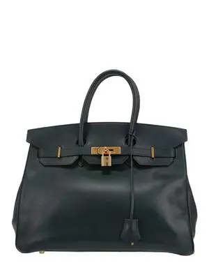 Hermès Hermès Birkin 35 Courchevel Leather Handbag Blue