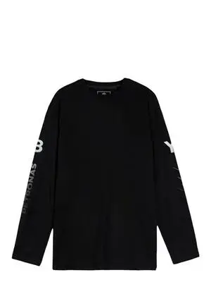 Y3 X Mercedes Chaos Logo Long-sleeves T-shirt - Black