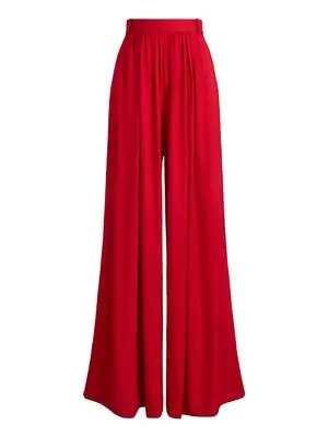 Ralph Lauren Satin Vanessa Wide-leg Trousers - Red