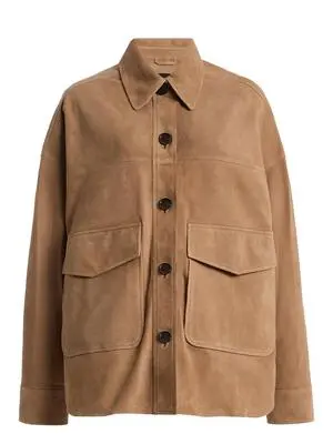 ARMA Kaylee Suede Shirt Jacket - Brown