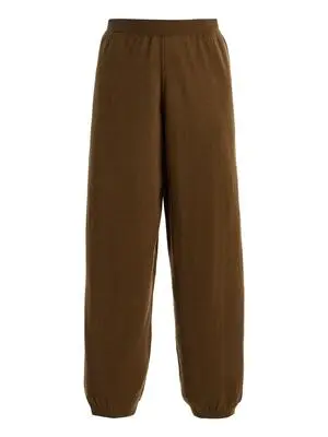 THE FRANKIE SHOP The Frankie Shop Olia Wool-Blend Knit Joggers Brown