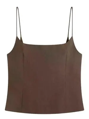 ST. AGNI St. Agni Silk Cami Top Brown