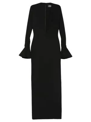 Solace London Hutton V-neck Maxi Dress - Black