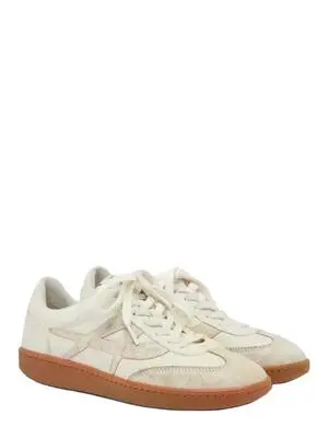 Ash Patchwork Lace-up Sneakers With Honey Sole - Neutrals