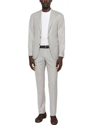Canali Striped Suit - Grey