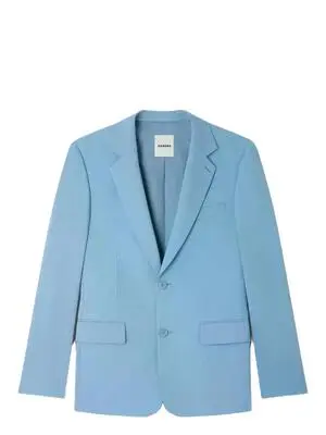 Sandro Wool Suit Jacket - Blue