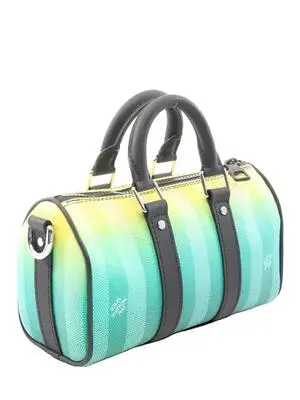 LOUIS VUITTON 2021 Xs Keepall Striped Tote - Green