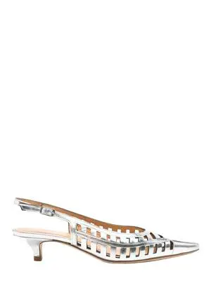 JULIE DEE Tone Cut-out Pumps - Silver