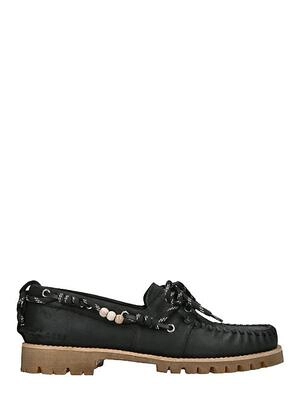 GOLDEN GOOSE Embellished Suede Loafers - Black
