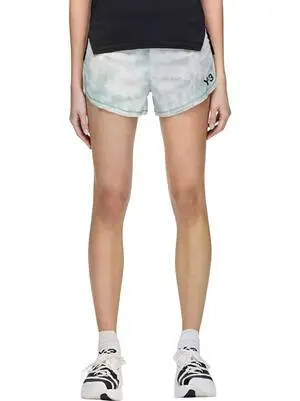 Y3 Tie-dye Running Shorts - Green