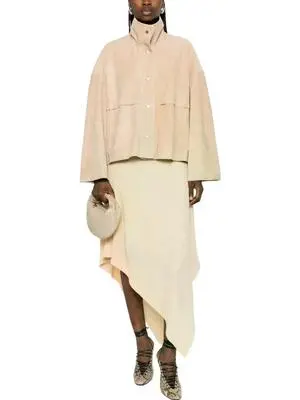 Nour Hammour Suede Jacket - Neutrals
