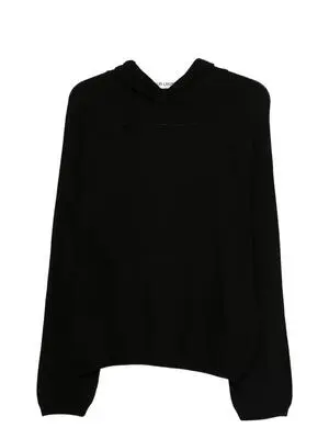 Our Legacy Silk Raglan Sleeve Hoodie - Black