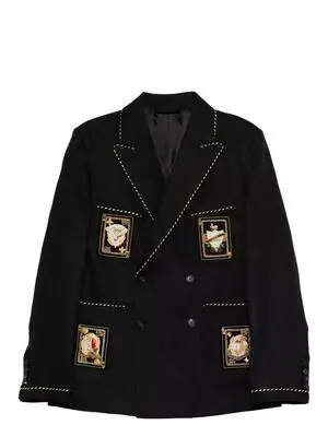 BODE Buttoned Blazer - Black