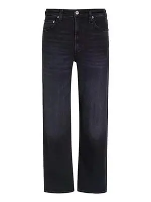 CITIZENS OF HUMANITY Citizens Of Humanity Washed Black Straight Leg Jeans