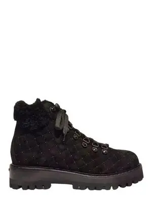 LE SILLA 40mm Ghetele St. Moritz Quilted Boots - Black