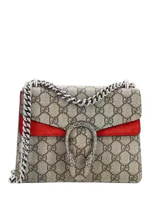 Gucci Gucci Dionysus GG Coated Canvas Mini Crossbody Bag Red