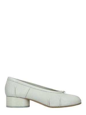 MAISON MARGIELA Tabi Ballerina Leather Pumps - Bone