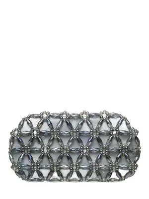0711 TBILISI Tebea Embellished Clutch Bag - Grey