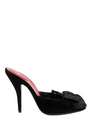 Valentino Garavani Valentino Garavani Black Velvet Bow Mule Nero