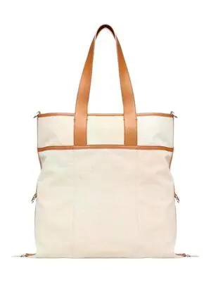 BIASIA Panelled Tote Bag - Neutrals