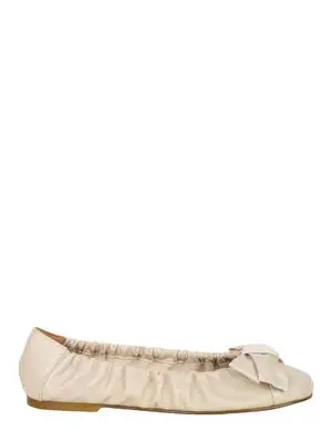 Status STATUS Bow Detail Flat Shoes Neutrals
