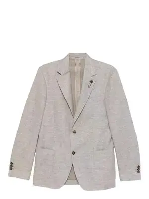 LARDINI Flap-pocket Blazer - Grey
