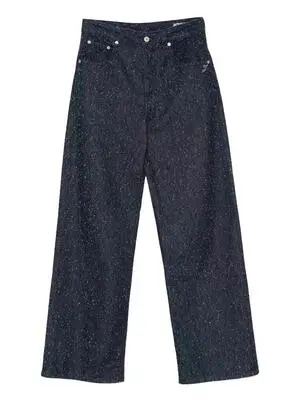 Jacquemus Belt-loops Wide-leg Jeans - Blue