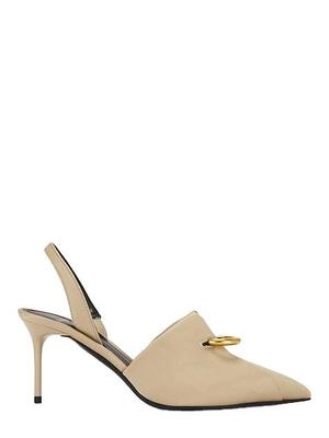 Balmain Piercing Slingback Pumps - Beige