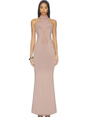 OW Selia Maxi Dress - Neutral