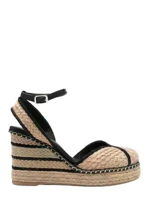 CastaÑer Cova Espadrille Wedges With Ankle Strap - Neutrals