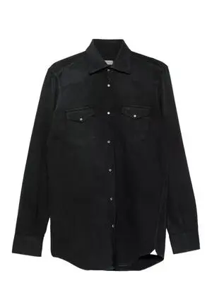 SARTORIO NAPOLI Buttoned Cotton Shirt - Black
