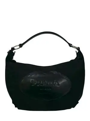 Prada Tessuto Hobo Bag - Black