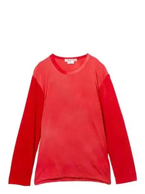 Comme Des Garçons Crewneck Long Sleeve Top - Red