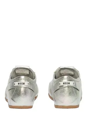 MSGM Tone Lace-up Sneakers - Silver