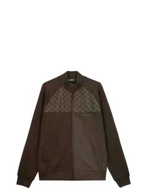 Karl Lagerfeld Logo-pattern Zip-up Jacket - Brown