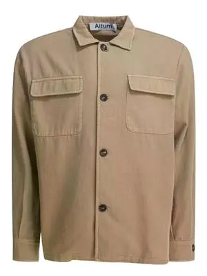 ALTUM Button-fastening Coat - Neutrals