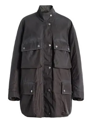 Prada Re-nylon Washed Barn Jacket - Grey
