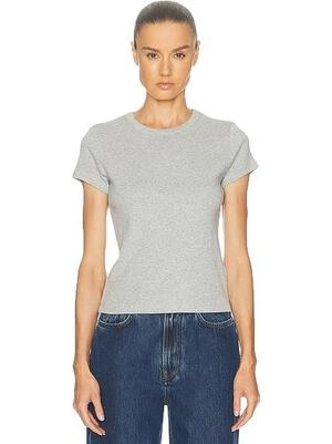 ST. AGNI Organic Cotton Baby Tee - Grey Marle