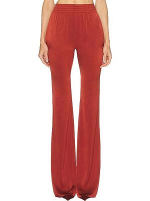 Atlein High Waist Bootcut Trousers - Brique