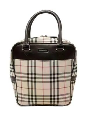 Burberry House Check Canvas Handbag - Neutrals