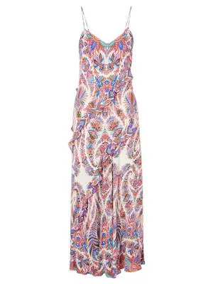 Etro Ruffled Paisley-print Maxi Dress - Multi