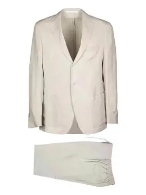 Eleventy Pocket Drawstring Suit - Neutrals