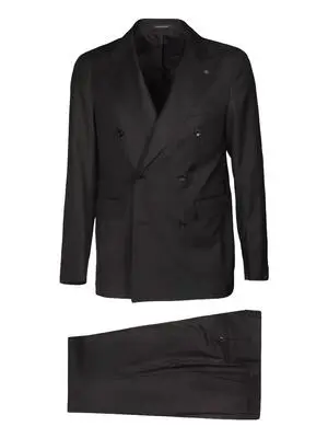 Tagliatore Double-breasted Tailored Suit - Black