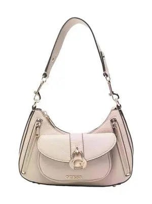 Guess Jessa Logo Shoulder Bag Neutrals