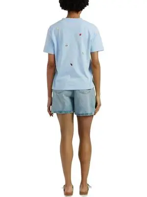 Chinti & Parker Snoopy Fruit T-shirt - Blue