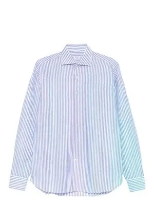 BORRIELLO NAPOLI Striped Shirt - Blue