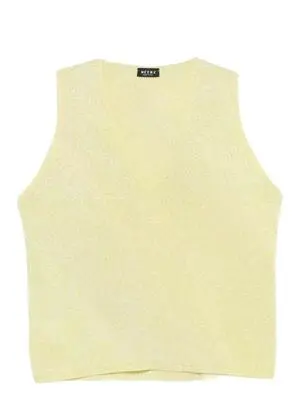 NEERA V-neck Sleeveless Vest - Green