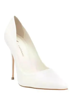 ANDREA CARRANO Pointed Toe Stiletto Heel Pumps - Neutrals